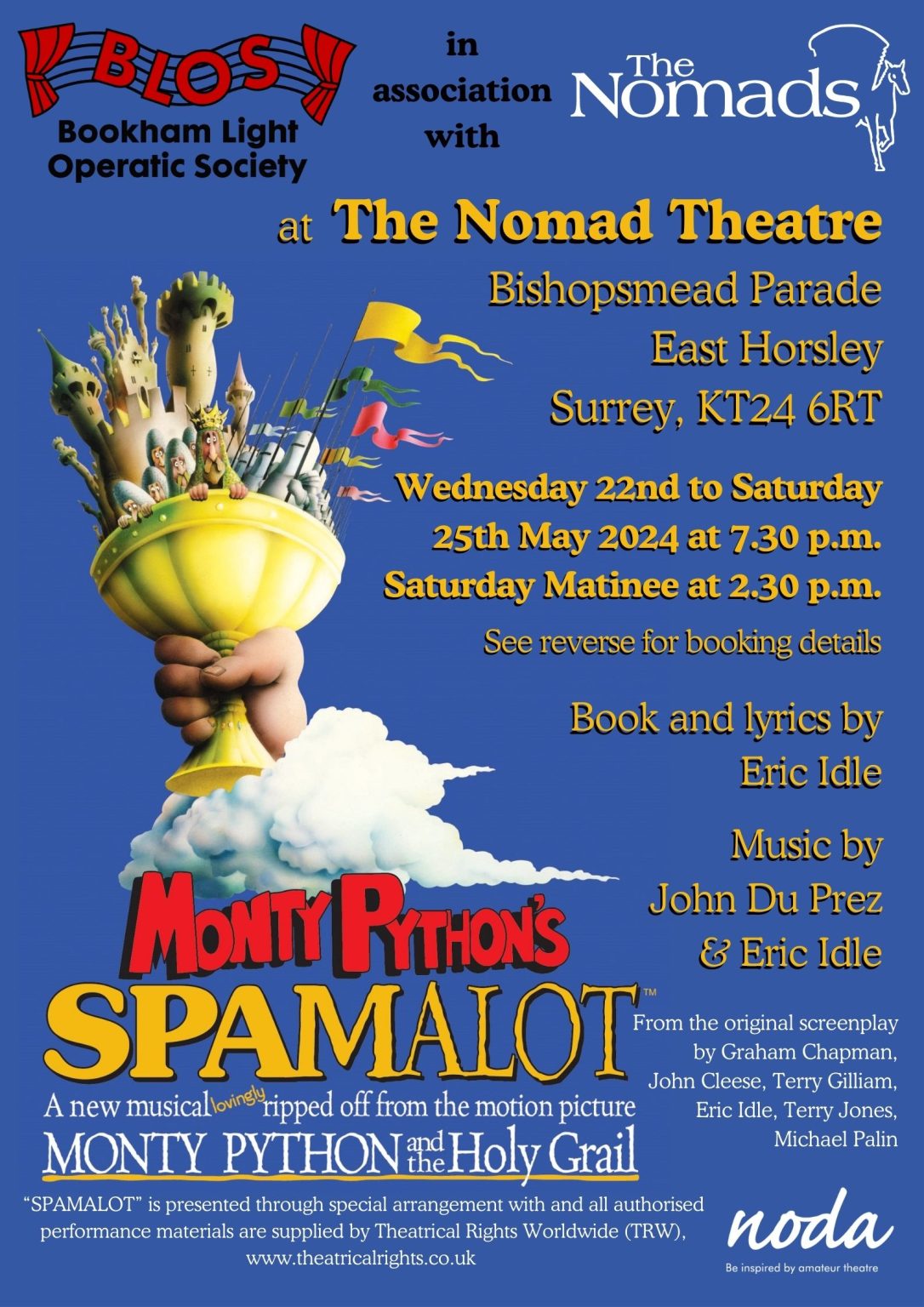 BLOS at The Nomad Theatre presents: Spamalot - The Nomad Theatre